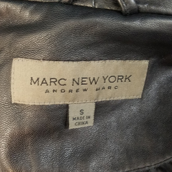Andrew Marc | Jackets & Coats | Marc Of New York Jacket Leather Black ...